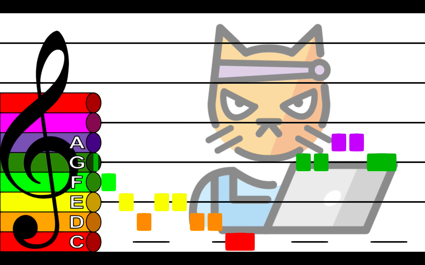 Naughty Kitty Cat - Boomwhacker Play Along Video and Sheet Music ...