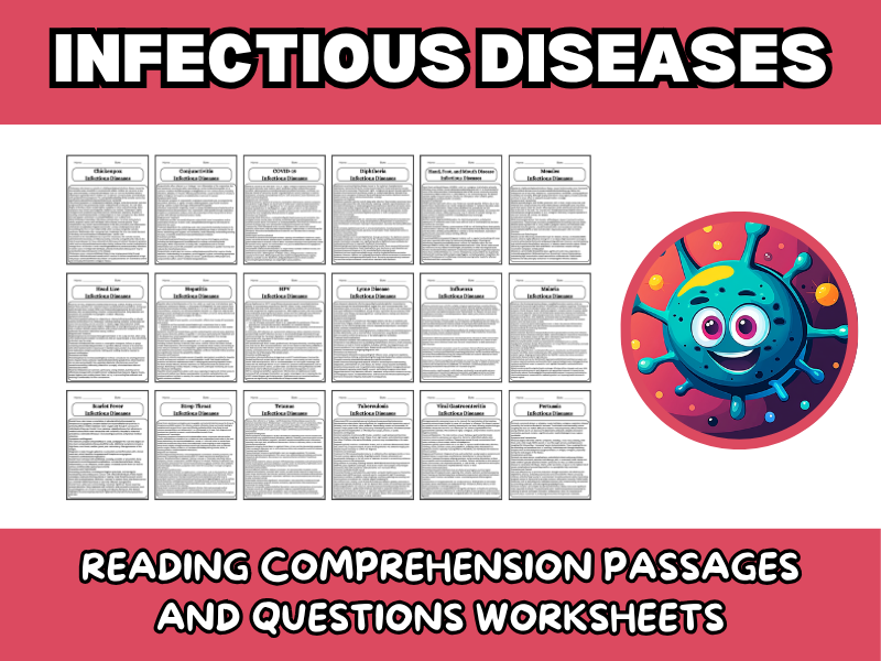 Infectious diseases Reading Comprehension Passages and Questions ...