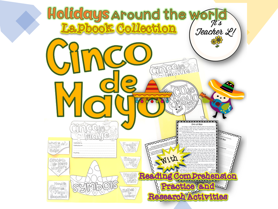 Cinco de Mayo Lapbook with Reading Comprehension Activities | Teaching ...