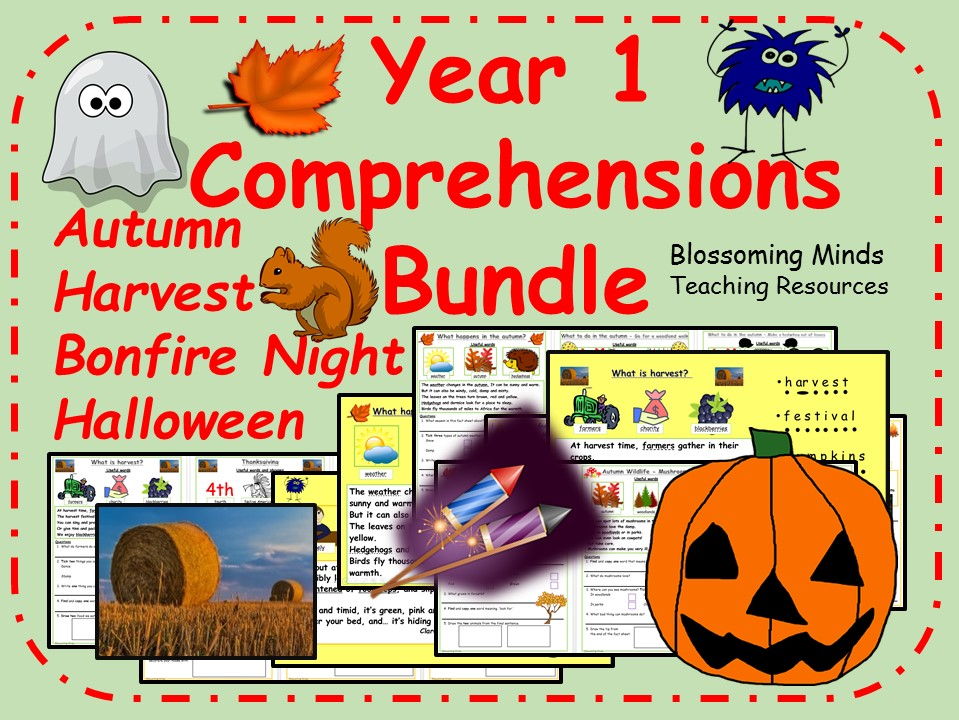 Year 1 Comprehension Pack - Autumn | Teaching Resources