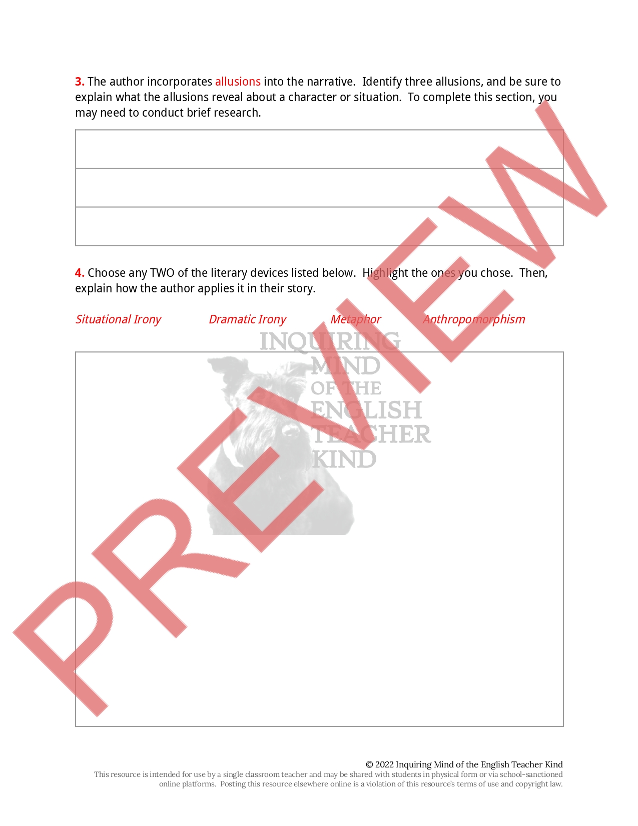 "Celebrated Jumping Frog of Calaveras County" Craft Analysis Worksheet ...