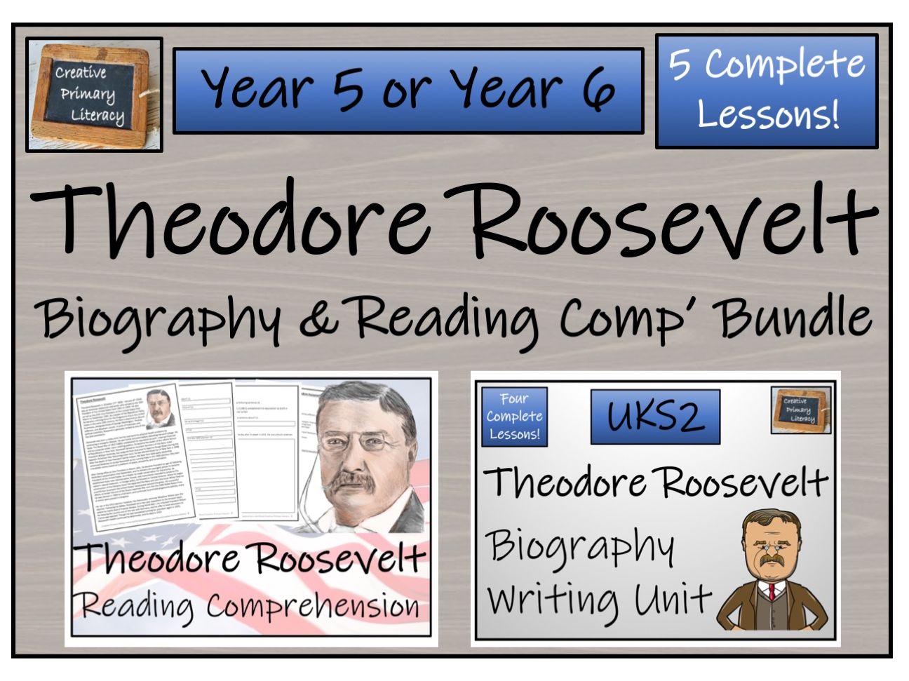 UKS2 History - Theodore Roosevelt Reading Comprehension & Biography ...
