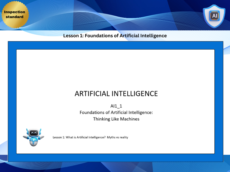AI1 Lesson1:What is Artificial Intelligence? | Teaching Resources