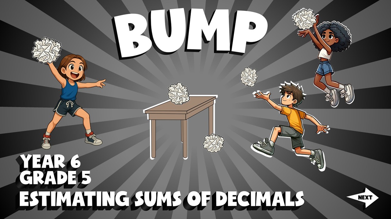 Estimating Sums of Decimals BUMP Maths Game | No-Prep Year 6 Review ...