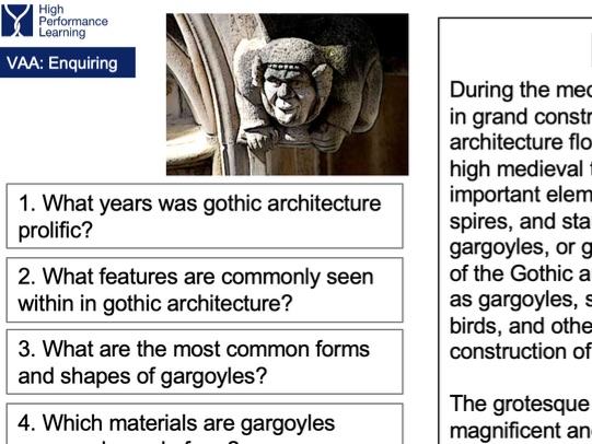 Guided reading - Gargoyles | Teaching Resources