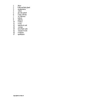 Reproduction and Development Word Scramble for Biology II | Teaching ...