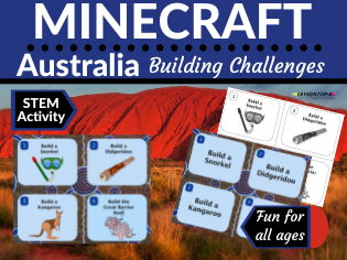 Minecraft Challenges | Australia | STEM Activities | Teaching Resources
