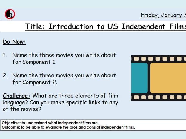 Eduqas GCSE Film Studies - Juno Full SOW | Teaching Resources