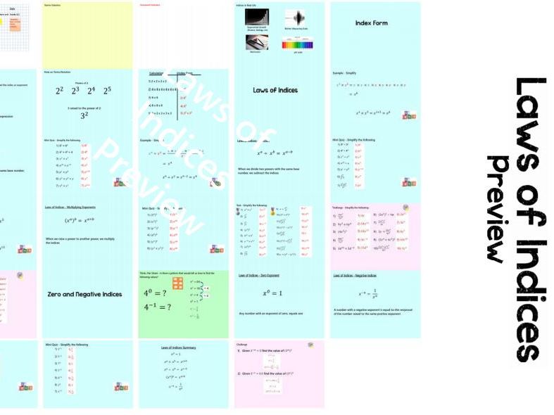 Laws Of Indices Maths Foundation Gcse Lesson Powerpoint