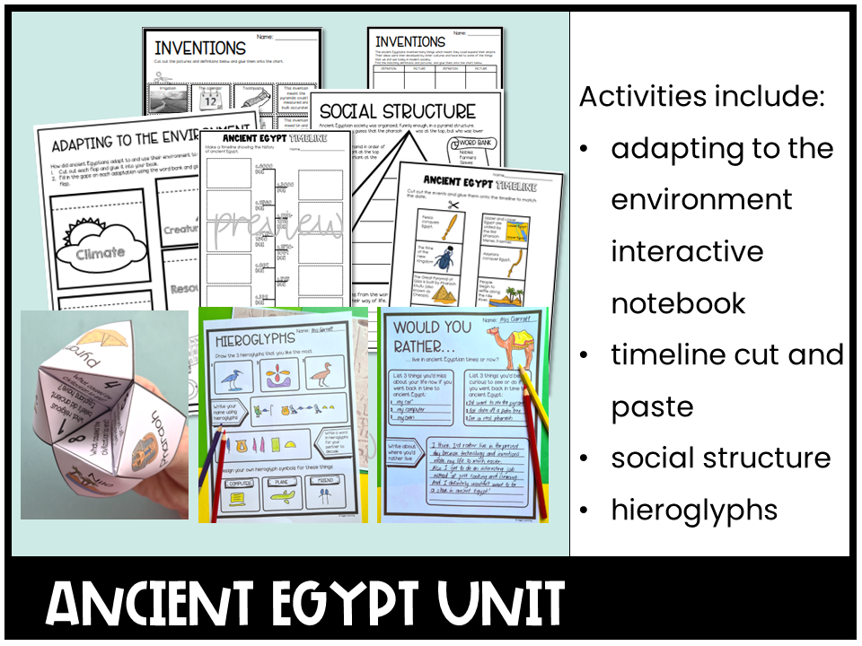 Ancient Egypt History Activities KS2 | Teaching Resources