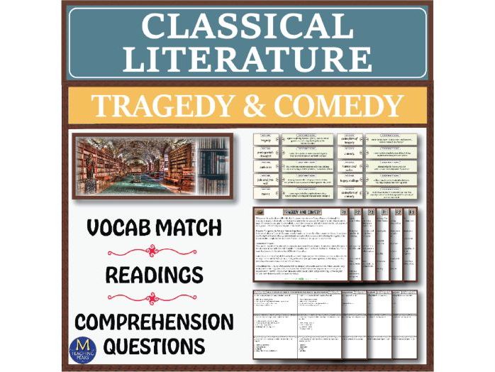 English Classical Literature: Tragedy & Comedy Reading Comprehension ...