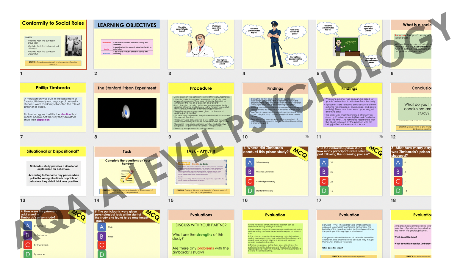 Social Influence - Conformity to Social Roles / Zimbardo - Booklet ...