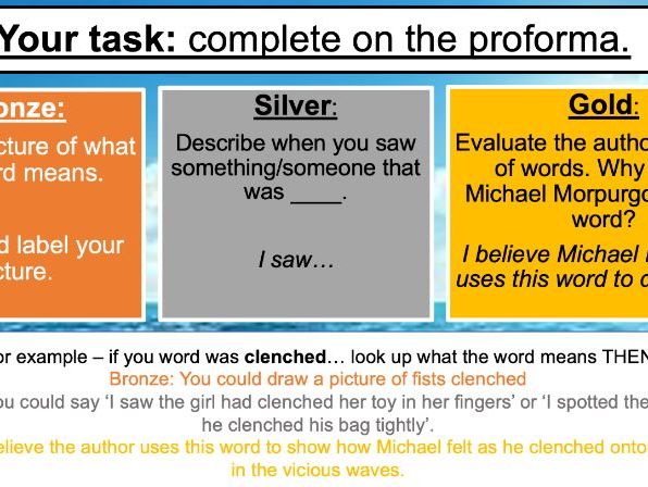 Kensuke Kingdom's Vocabulary Lesson | Teaching Resources