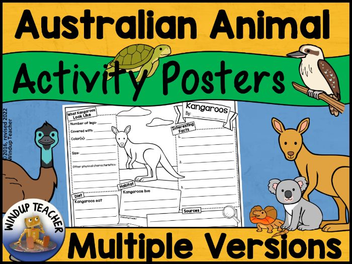 Australian Animal Research Activity | Teaching Resources