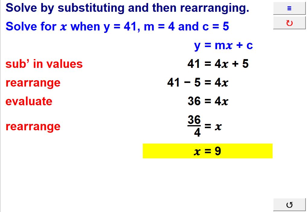 Solve Equations By Substituting Known Values | Teaching Resources