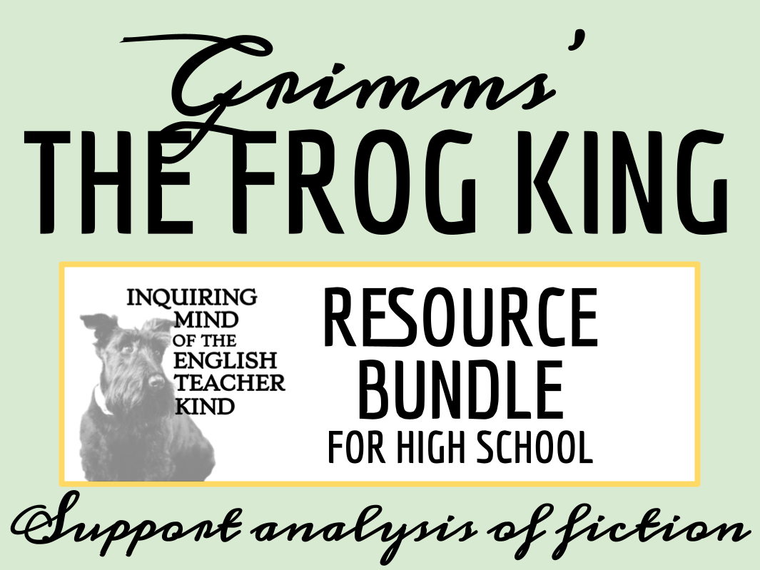 “The Frog King” by the Brothers Grimm Quiz and Close Reading Bundle ...