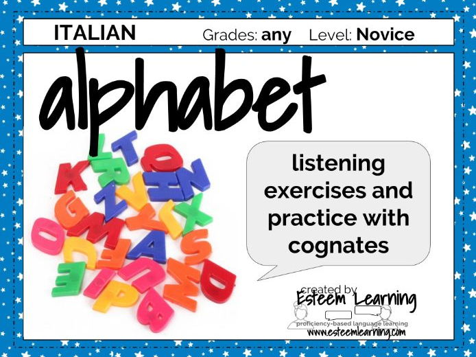 Alphabet Practice in Italian | Teaching Resources