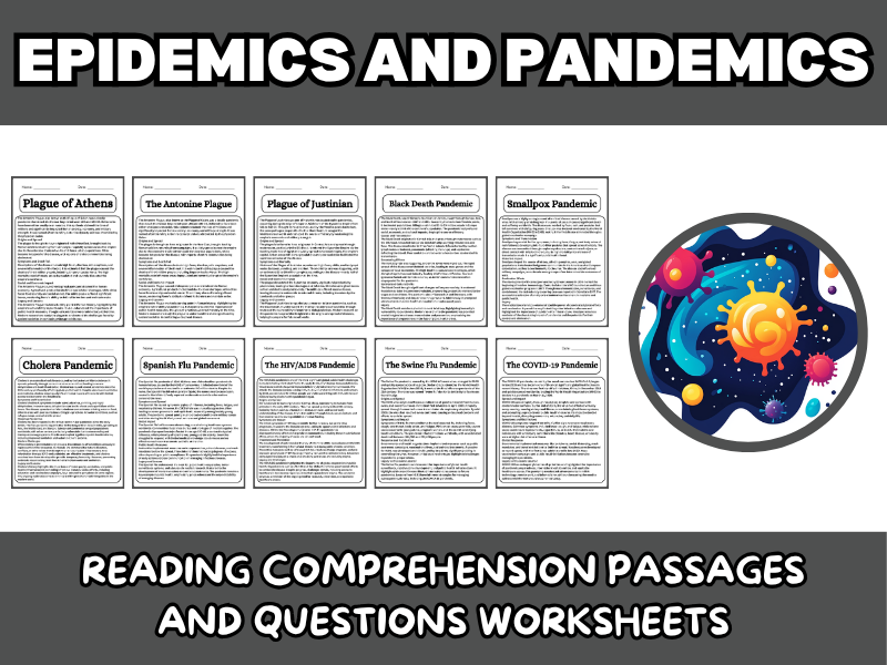 Epidemics and Pandemics Reading Comprehension Passages and Questions ...