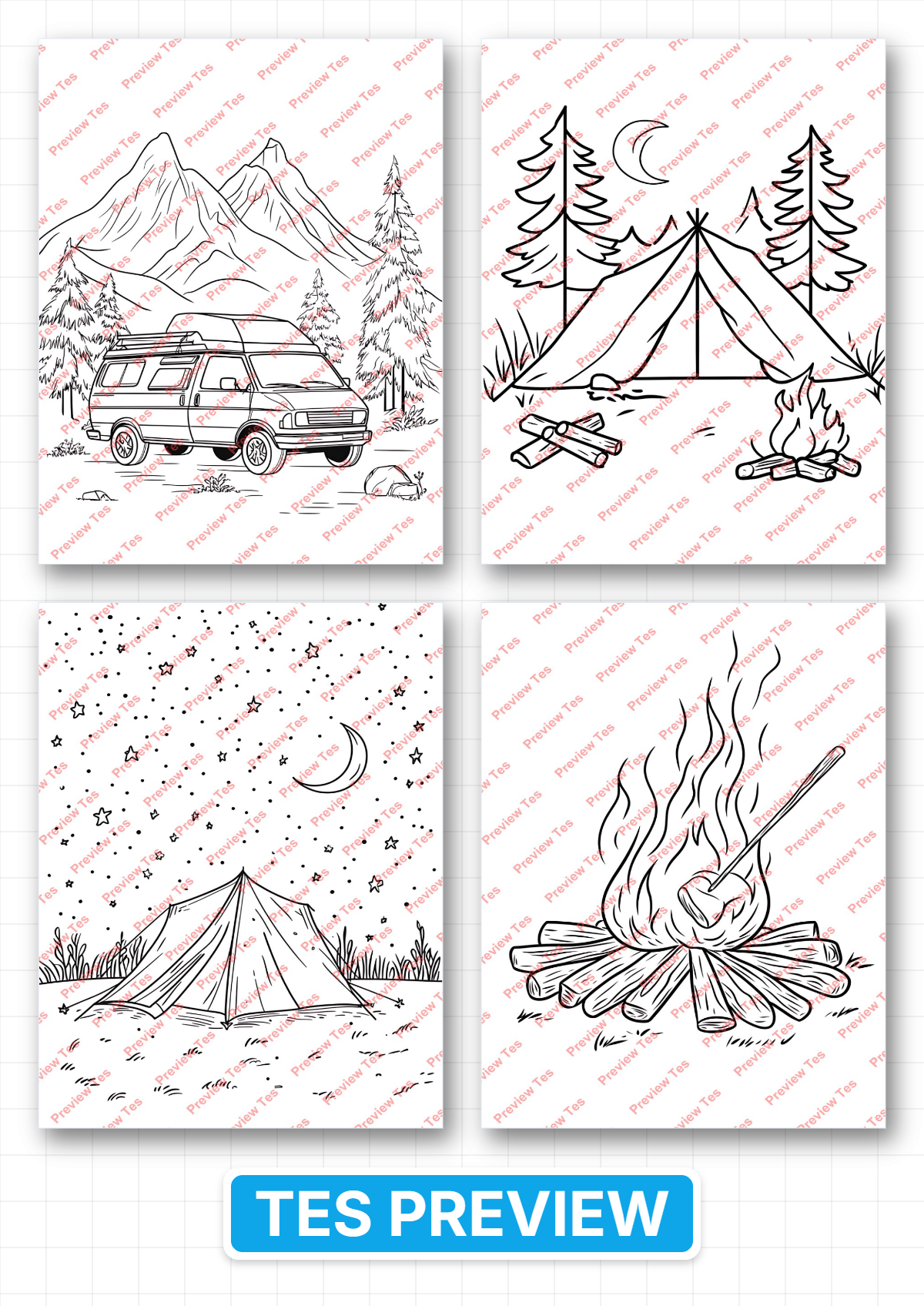 Camping Colouring Pages | 130+ Nature & Outdoor Adventure Worksheets ...
