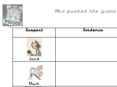 KS1 Jack and The Beanstalk Inference | Teaching Resources