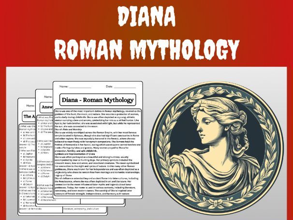 Diana - Roman Mythology Reading Comprehension Passages & Questions ...