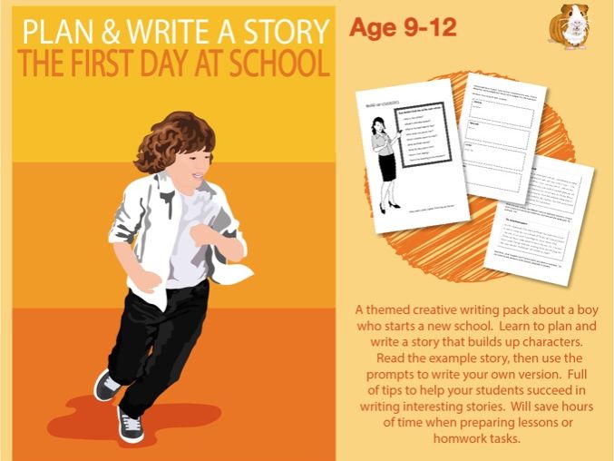 Write A Story ‘First Day At School’ DIGITAL GOOGLE CLASSROOM Resource 9 ...