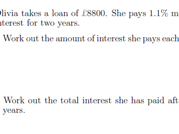 Simple interest worksheet (with solutions) | Teaching Resources