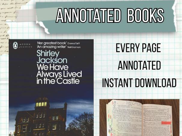 We have always lived in the Castle PDF Annotation Guide Fully Annotated ...