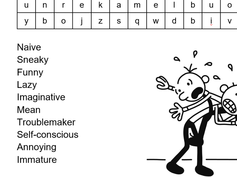 Character wordsearch | Teaching Resources