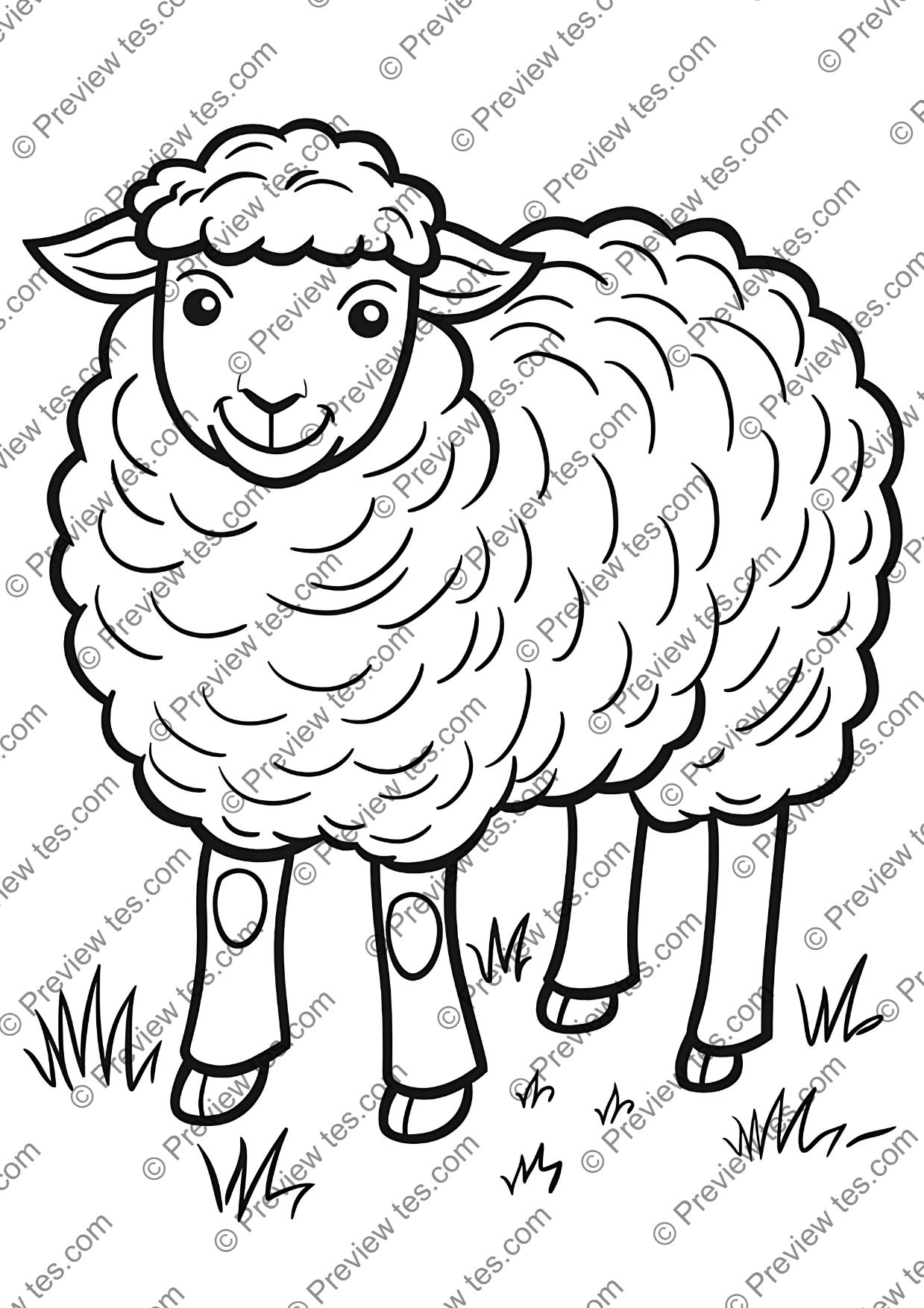 Sheep Colouring Pages | Farm Animals Colouring Sheets | Printable Art ...