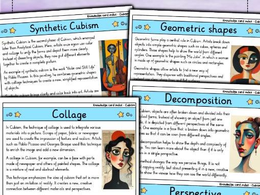 Cubism - Flashcards | Art | Movements | Key Artists & Techniques ...