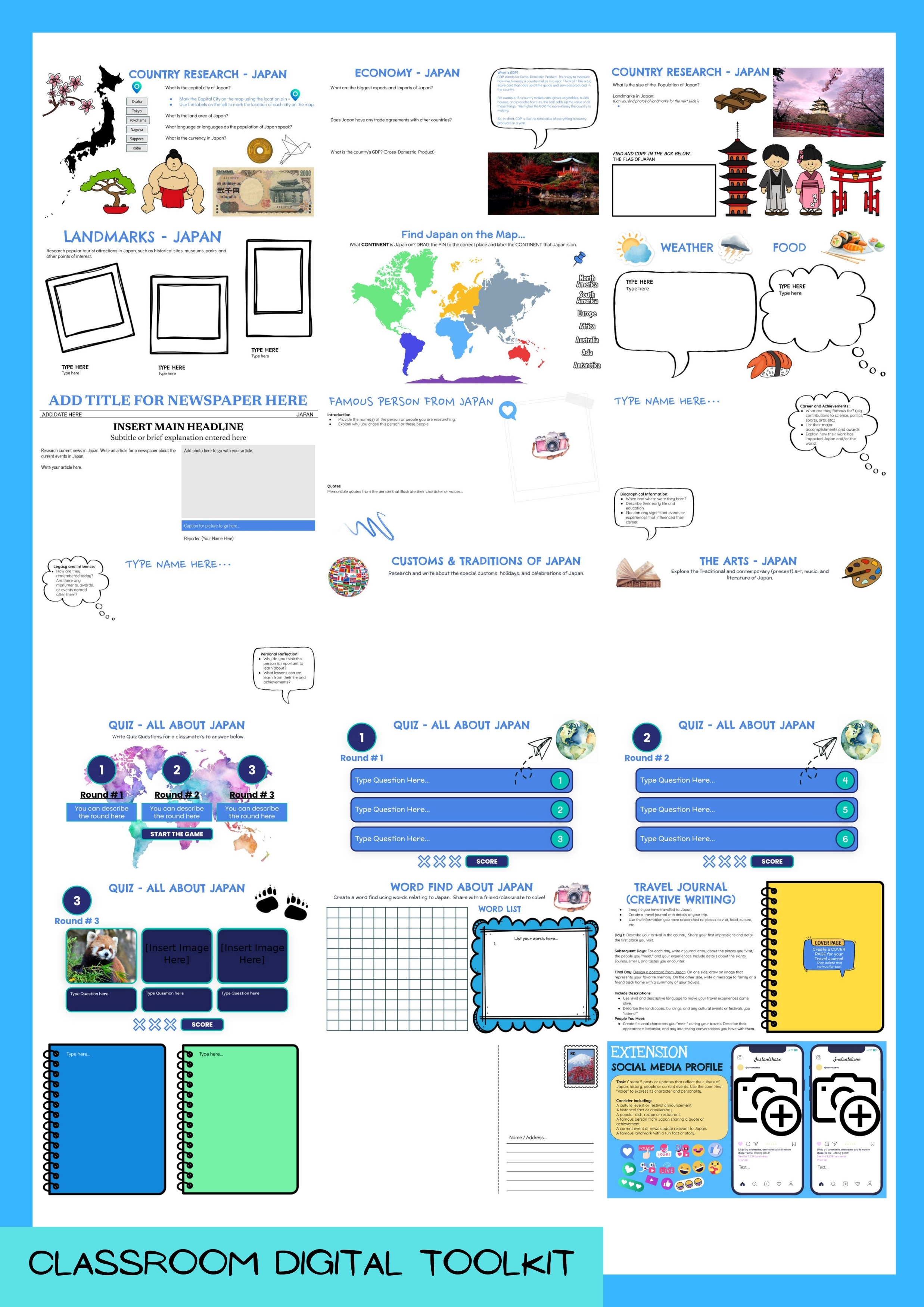 JAPAN - Country Research Project (Google Slides™) | Teaching Resources