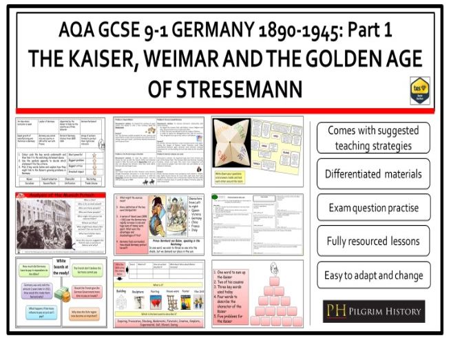Germany 1890-1945 Democracy and Dictatorship Bundle Part 1 | Teaching ...