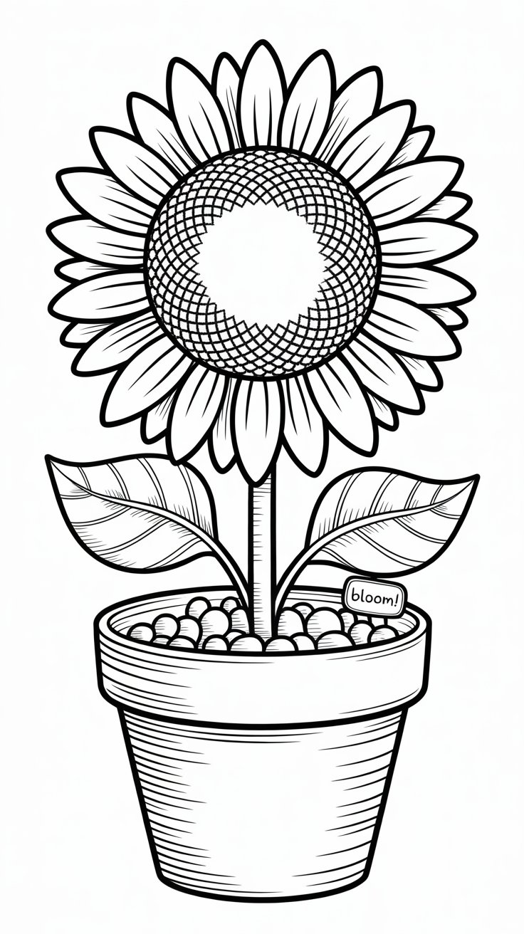 4-page Flower Art & Craft Printable Pack | Cut, Color, and Glue ...