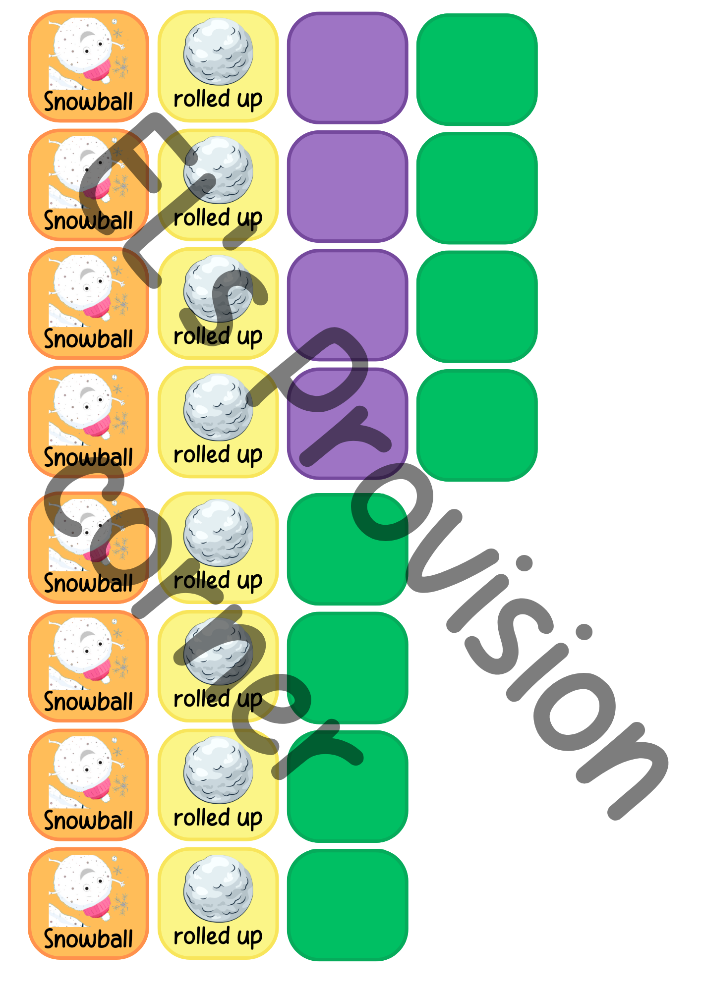 Snowball by Sue Hendra and Paul Linnet- colourful semantics | Teaching ...