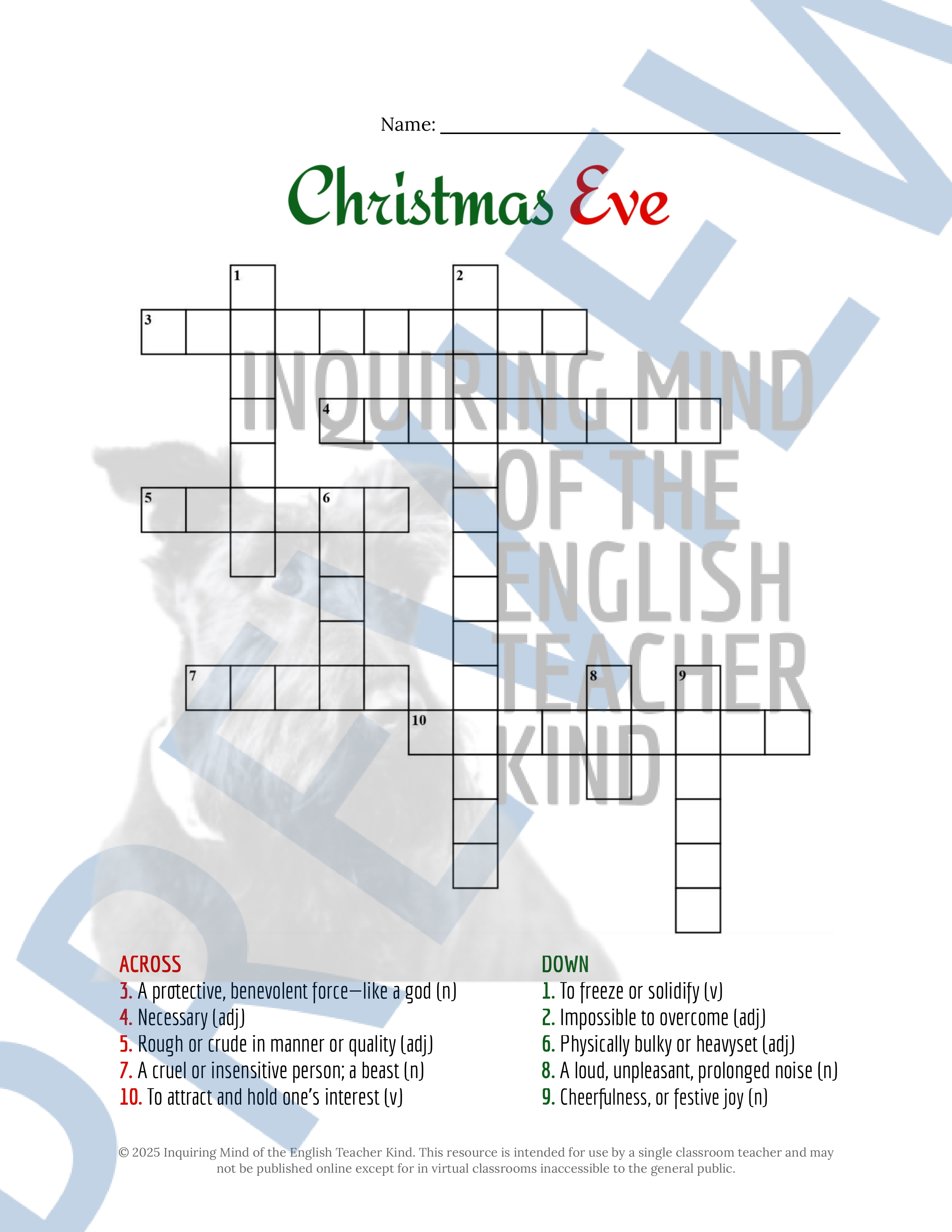 "Christmas Eve" by Guy de Maupassant Vocabulary Activities | Holiday ...