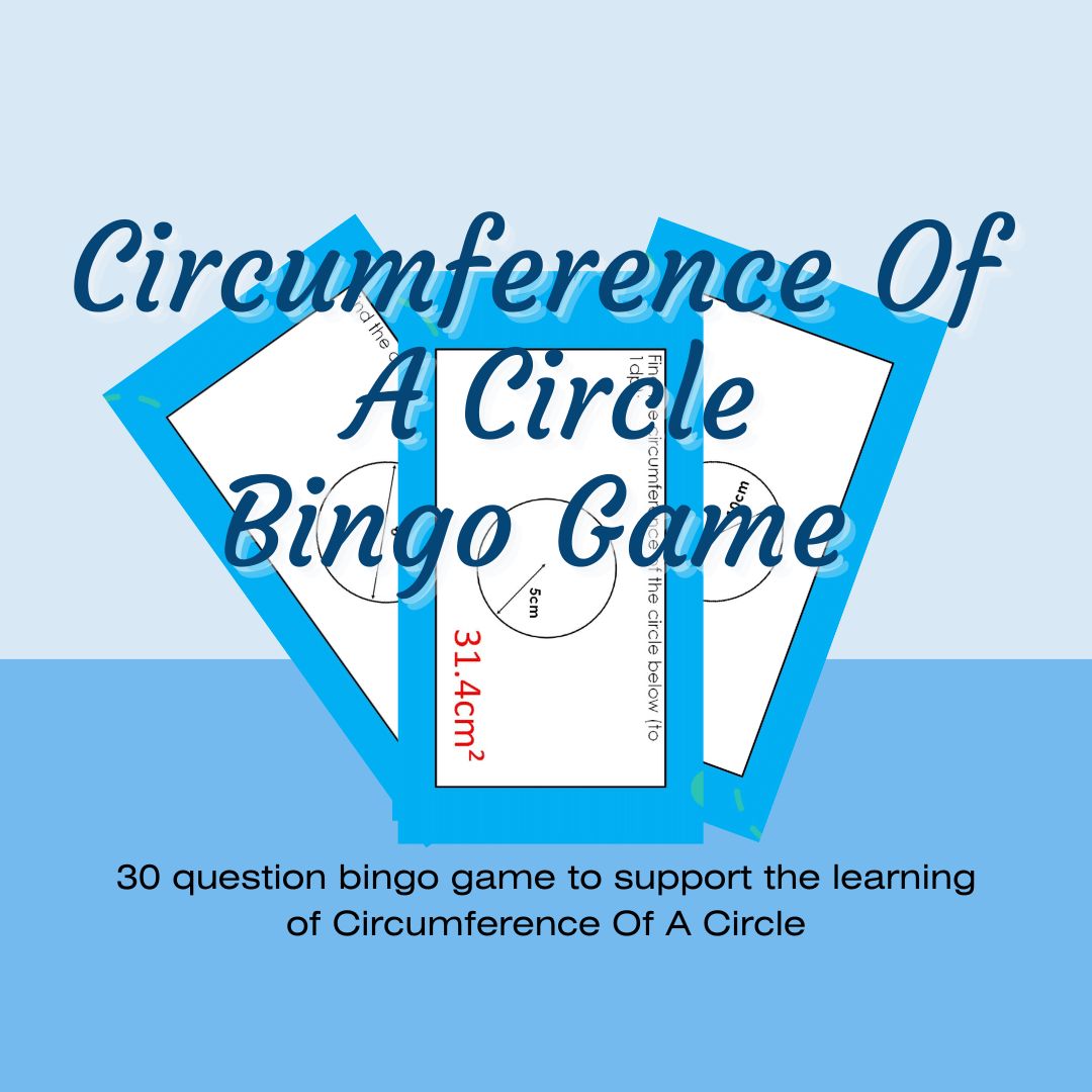 Circumference Of A Circle Maths Bingo Game Activity | Teaching Resources