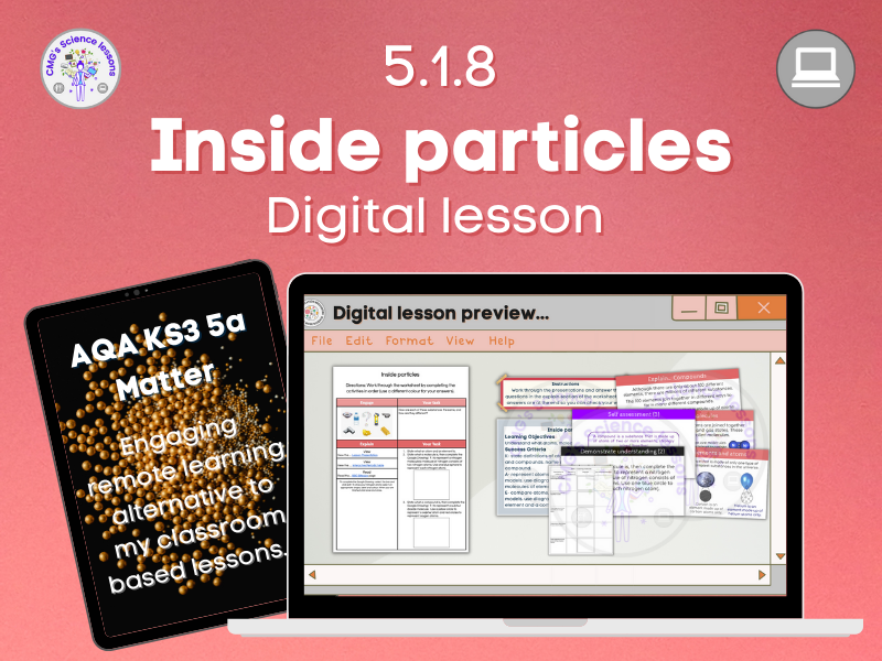 Inside particles Distance learning | Teaching Resources