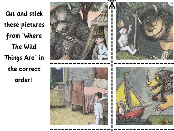 'Where The Wild Things Are' - Sequencing Activity | Teaching Resources