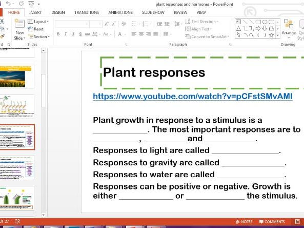 New AQA Biology Plant Responses And Hormones tropism Auxin 