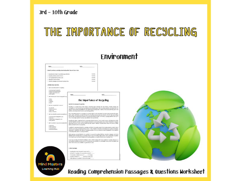 The Importance of Recycling Reading Comprehension Passages & Questions ...
