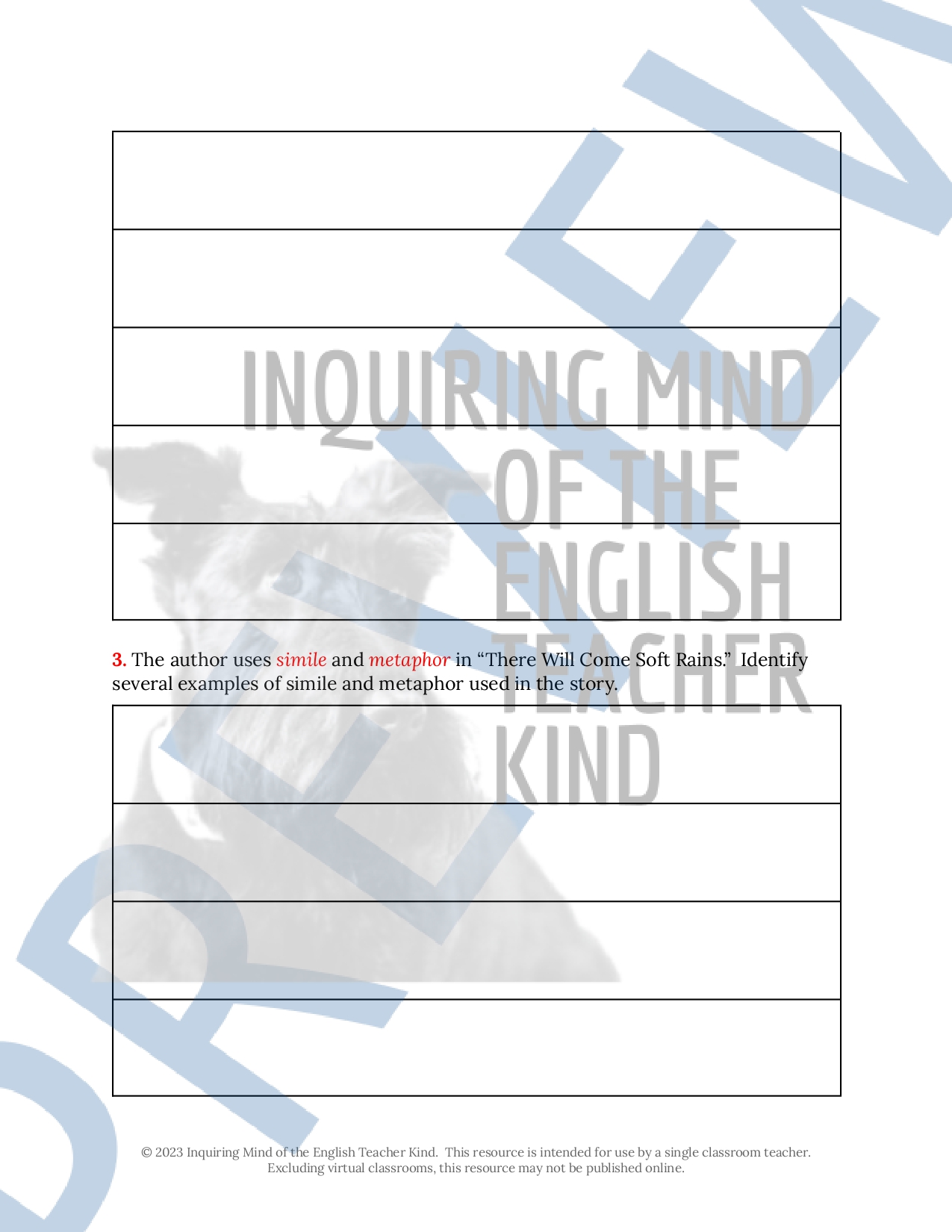 "There Will Come Soft Rains" by Ray Bradbury Literary Craft Analysis ...