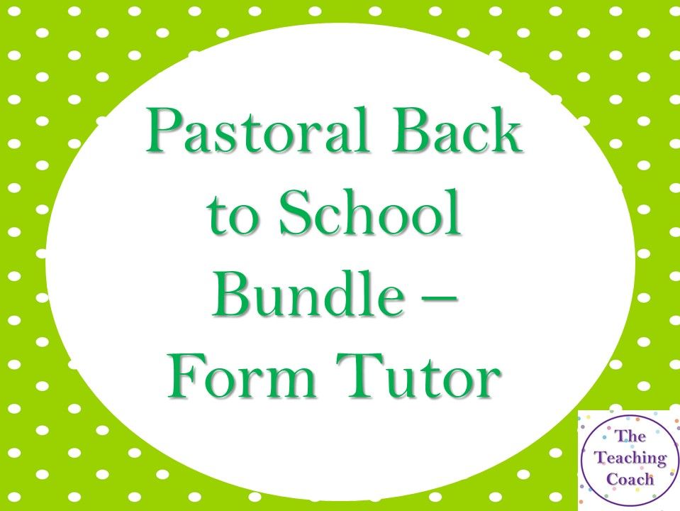 Form Tutor - Form Time Bundle | Teaching Resources
