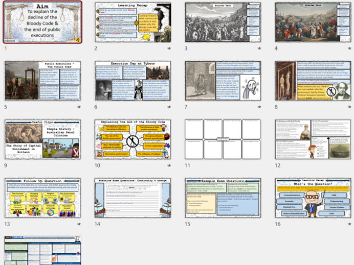 GCSE History Edexcel Crime and Punishment Unit 3 Bundle | Teaching ...