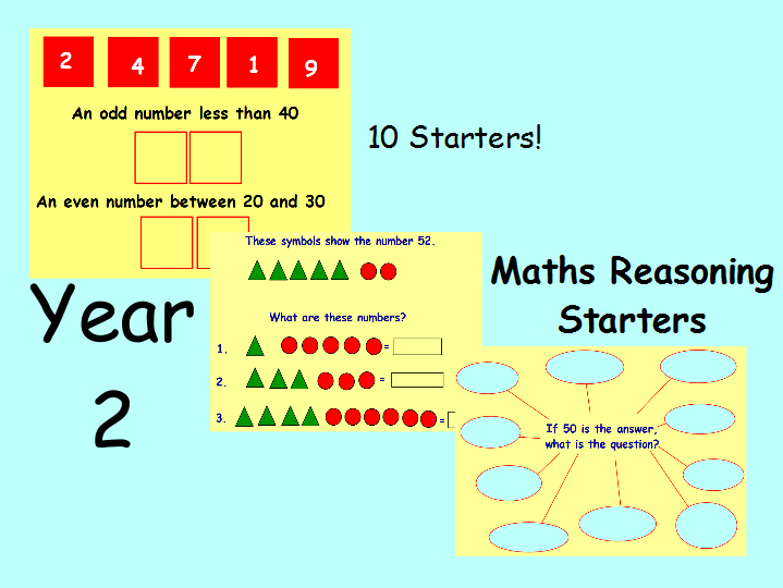Year 2 Maths Reasoning Starters Teaching Resources