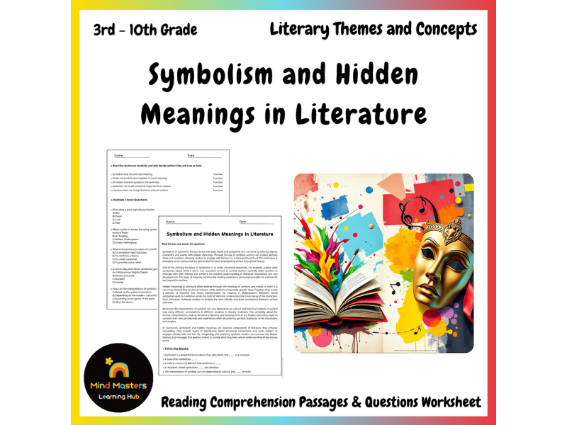 Symbolism and Hidden Meanings in Literature Reading Comprehension ...