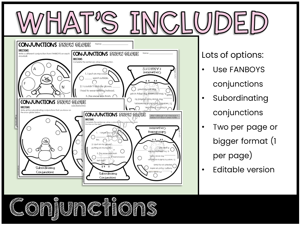 Conjunctions Fanboys