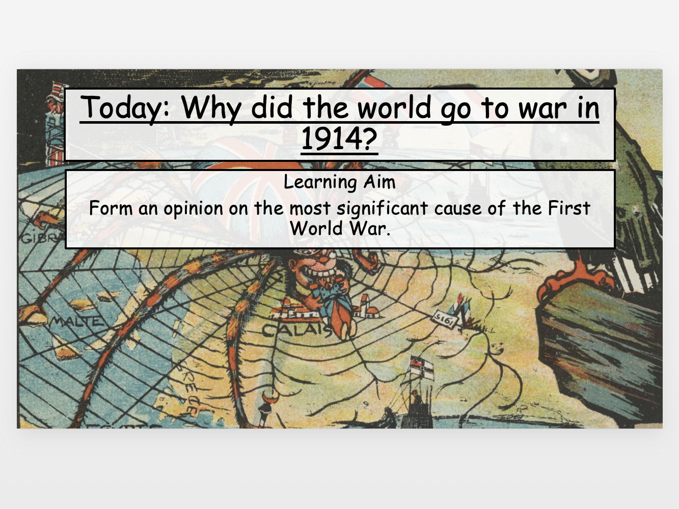KS3 WW1 - Why did the world go to war in 1914? | Teaching Resources