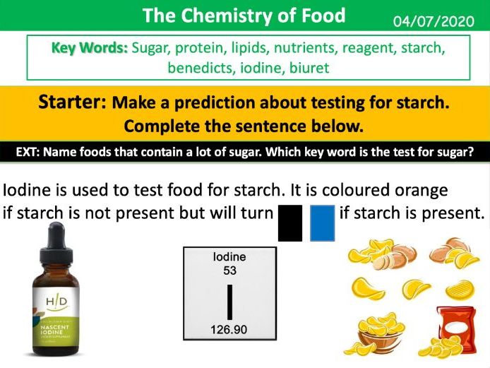 The Chemistry Of Food Teaching Resources