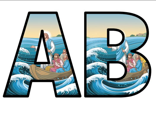 Jesus Storm Lettering Set Display Title Letters Numbers Signs ...